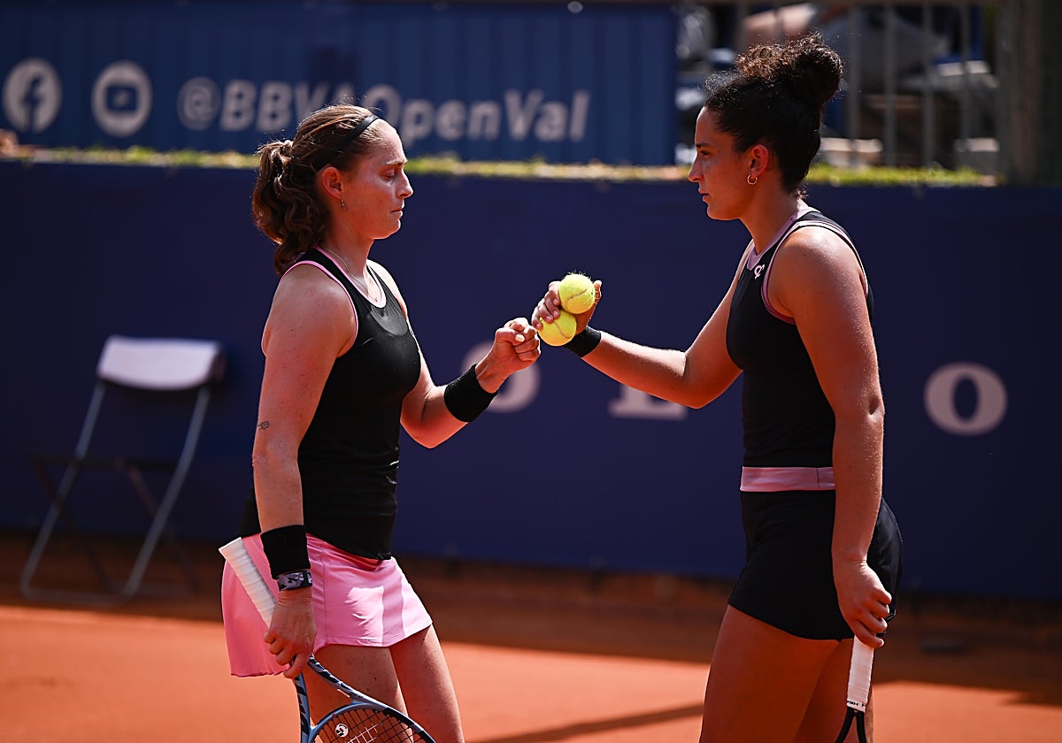 La valenciana Ángela Fita, en la final del dobles del BBVA Open Internacional de Valencia | Las ...